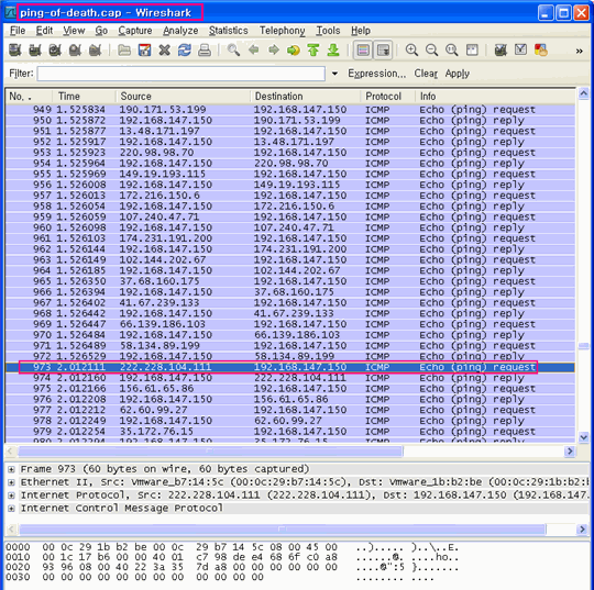 Ping of Death.. ping 이용한 DDoS 공격 : 네이버 블로그