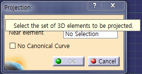[CATIA V5-6R2012 Sketcher]Project 3D Elements, Intersect 3D Elements ...
