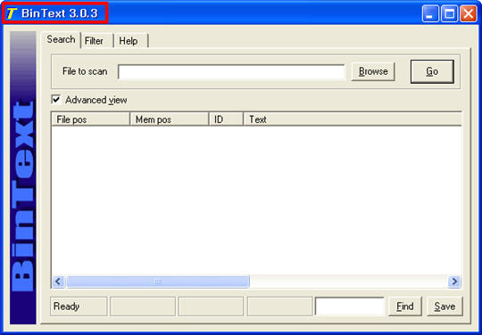 문자열 추출 프로그램 Bintext : 네이버 블로그