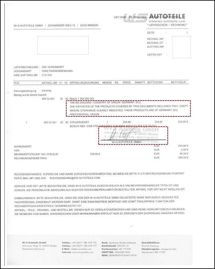 한-EU FTA INVOICE(인보이스). : 네이버 블로그
