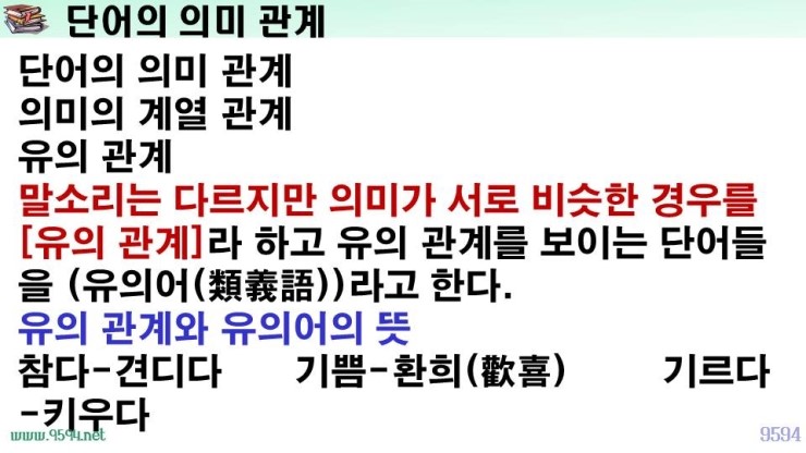국어 문법 문법 정리단어의 의미 관계 유의어 반의어 상의어 하의어 다의어 동음이의어 독서와 문법 네이버 블로그