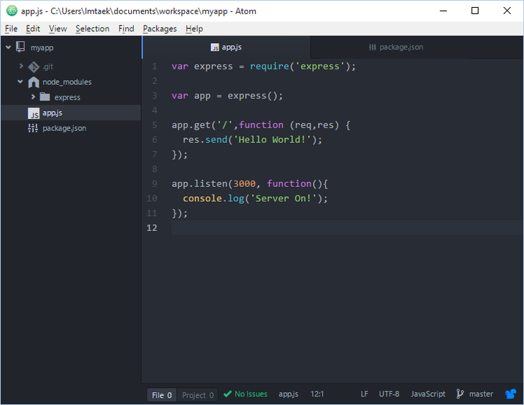 [Node.js 강좌] 4. npm init, npm install express --save, nodemon : 네이버 블로그