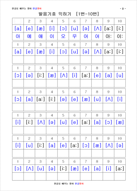 영어발음기호표 50장으로 완전정리, 정식 책으로 출간 : 네이버 블로그