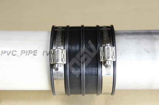 국내 최초 고무(EPDM)로 만들어진(지진에 강한) 이종배관 연결에 탁월한 DSV조이너 플렉시블 카플링 / PVC관 과 ...