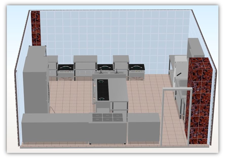 3d 식당 인테리어 도면 ~ 목포 광주 여수 나주 순천 광양 중고주방기구 장성 강진 담양 해남 구례 무안 보성 함평 중고