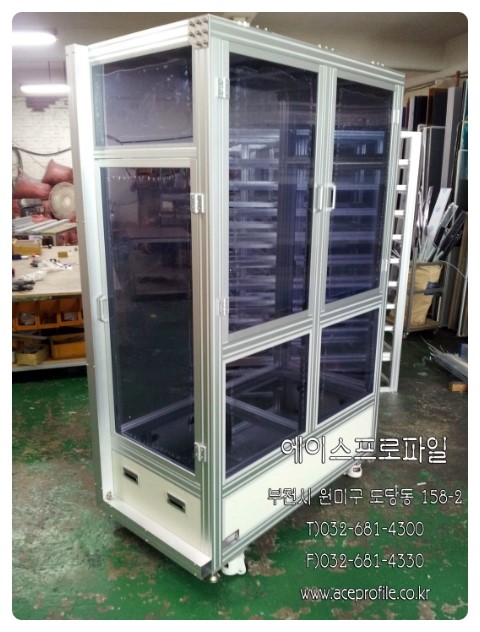 부천 에이스프로파일 알루미늄프로파일 장비 커버 제작 스모그 아크릴 도어 장착 네이버 블로그