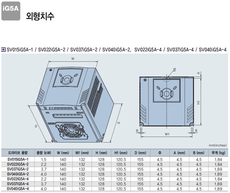 LS일렉트릭 IG5A인버터 소개 및 단가(20210601) : 네이버 블로그