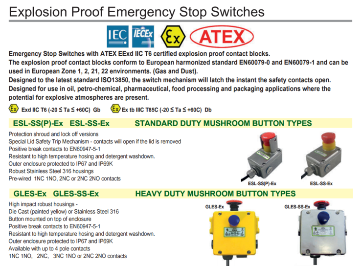 방폭용 SAFETY 스위치 모음 : Explosion Proof Emergency Stop Switches : 네이버 블로그