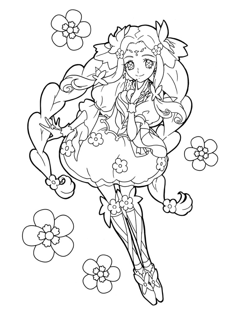 Maho Girls Precure Coloring Pages Coloring Pages