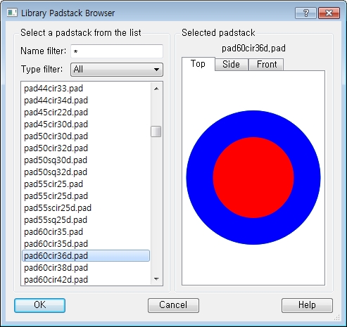(17.2버전) Padstack Editor : 네이버 블로그