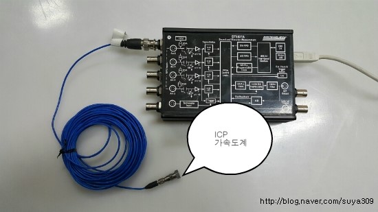 ICP센서 + 소음진동분석기(DAQ) / Charge센서 + 소음진동분석기(DAQ) 연결방법 : 네이버 블로그