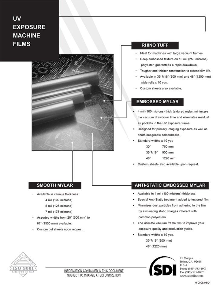 SDI(미국산) 노광 마일러 필름 / 노광 마일러지 필름 /MYLAR FILM : 네이버 블로그