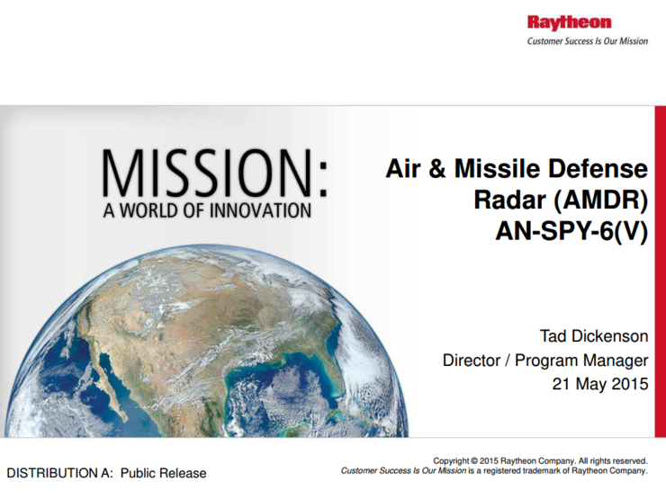 Raytheon-Air and Missile Defense Radar : 네이버 블로그
