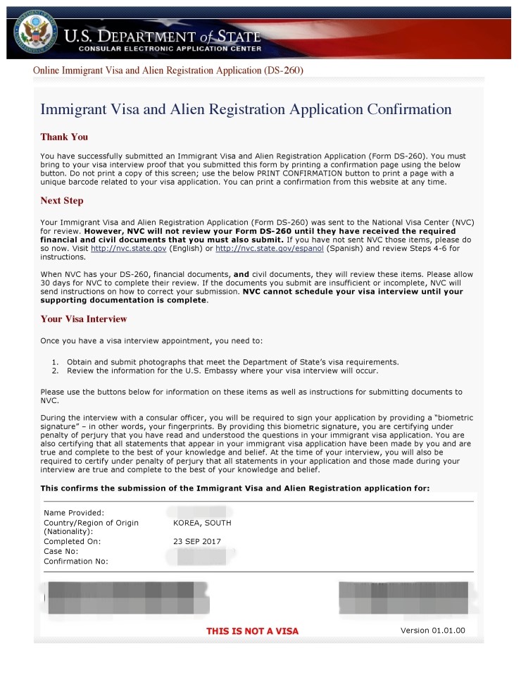 가족초청 청원(이민비자) USCIS 진행 타임라인 : 네이버 블로그