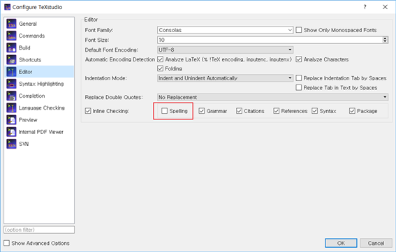 TeXstudio 맞춤법 검사(Spell Check) 해제 : 네이버 블로그