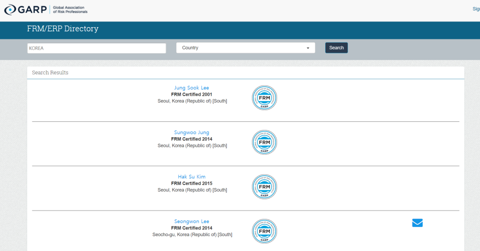 국제 FRM 합격자&인증자 명단조회 방법! /GARP FRM / 국제재무위험관리사 : 네이버 블로그