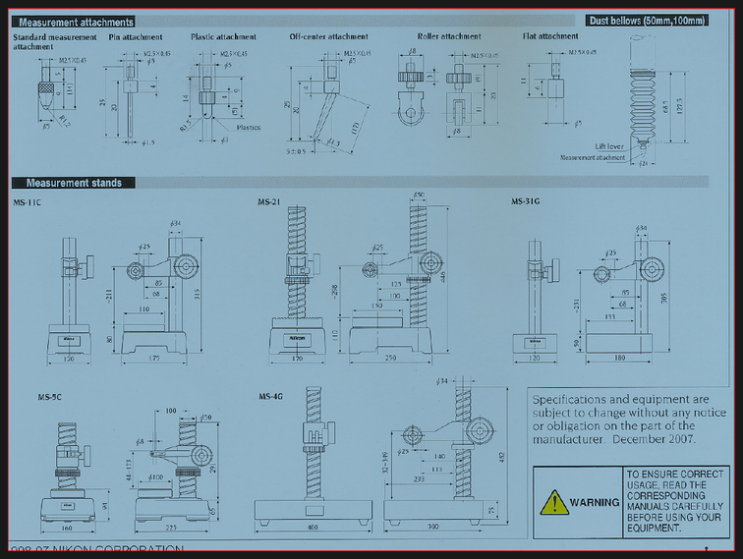 Nikon - DigiMicro Meter ( 디지마이크로 ) , ( MF-501 , MFC-101 , MH-15M ...