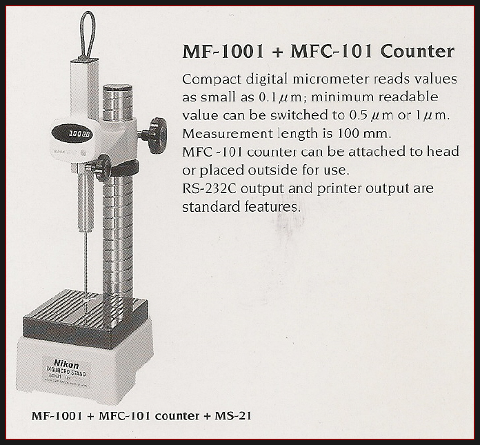 Nikon - DigiMicro Meter ( 디지마이크로 ) , ( MF-501 , MFC-101 , MH-15M ...