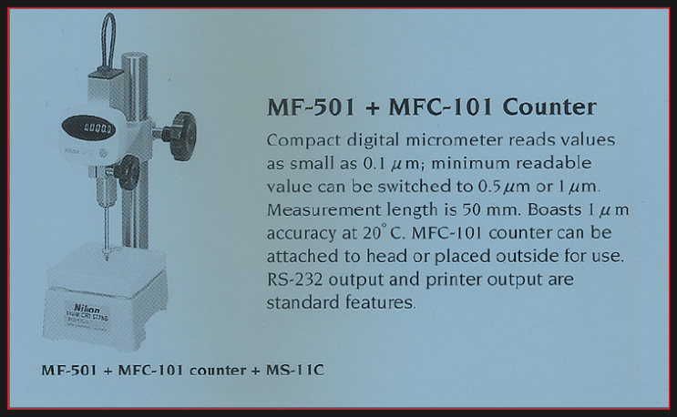 Nikon - DigiMicro Meter ( 디지마이크로 ) , ( MF-501 , MFC-101 , MH-15M ...