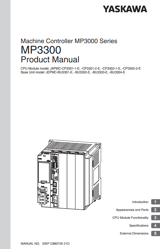 Machine Controller MP3000 Series 야스카와 YASKAWA 수리문의 구매문의 1522-7409 : 네이버 블로그