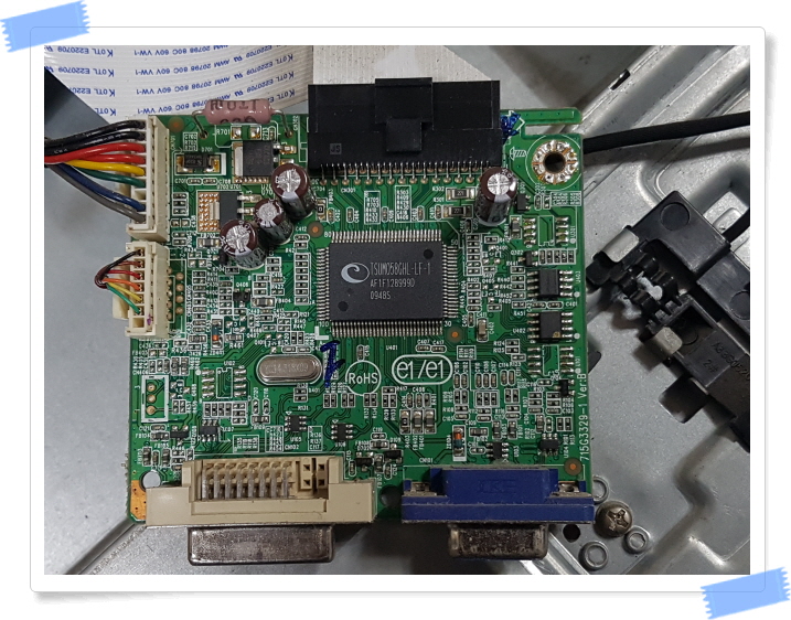 알파스캔, Alphascan R2300D,TFT23W80PS 화면무 고장수리 : 네이버 블로그