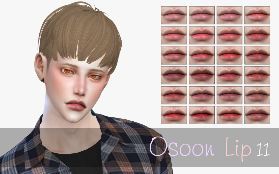 [심즈4 cc] Osoon Lip 11 : 네이버 블로그