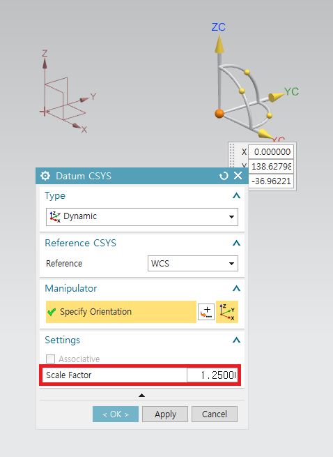 [UG-NX 12] Datum CSYS 크기 조절 (Scale Factor) : 네이버 블로그
