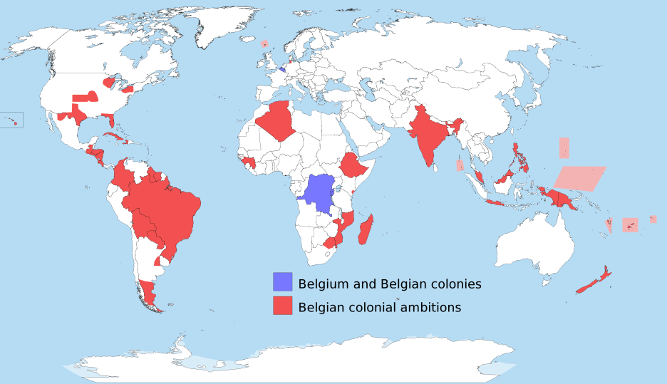 벨기에 제국이 꿈꾼 영역과 실제 벨기에 제국의 영토 : 네이버 블로그