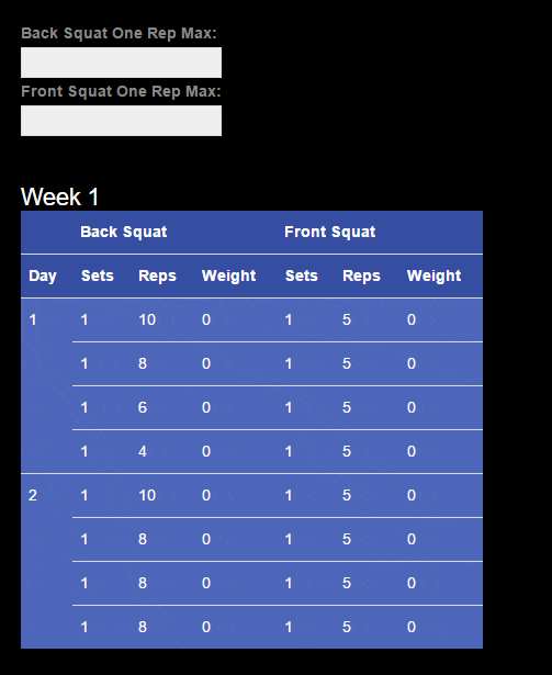 프로그램 소개 hatch squat 프로그램 (중급자대상, 스쿼트특화) : 네이버 블로그