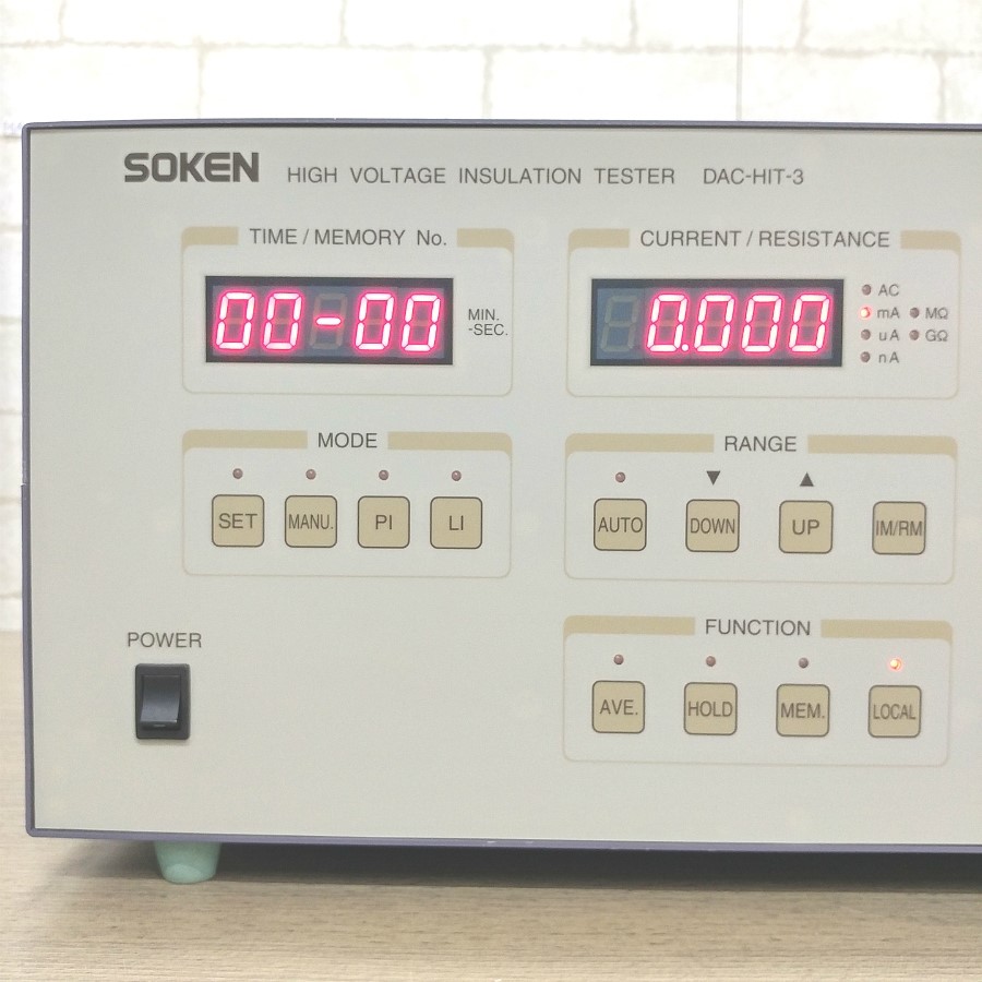 [판매,렌탈]SOKEN DAC-HIT-3 High Voltage Insulation Tester 고전압 저항측정기 : 네이버 블로그