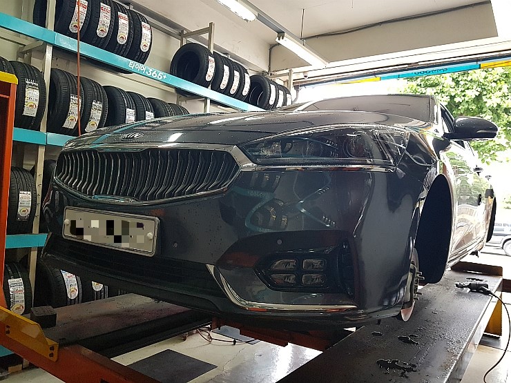 기아k7타이어 한국타이어 벤투스 컨셉2 245 45 18 4본 장착했습니다 네이버 블로그
