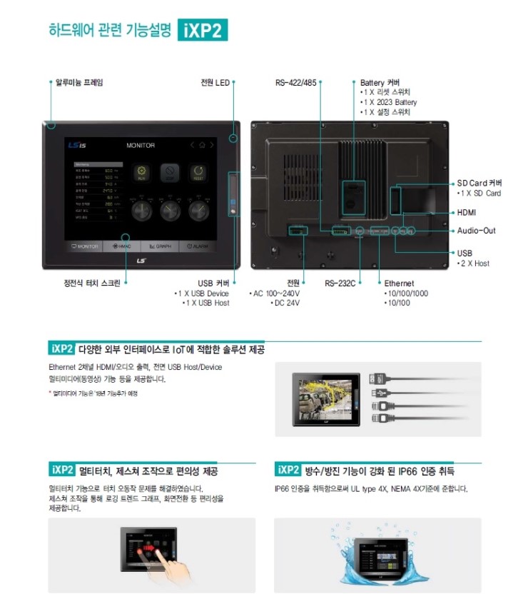 LS일렉트릭 iXP2 TOUCH/XGT PANEL 소개 및 단가(20220209) : 네이버 블로그