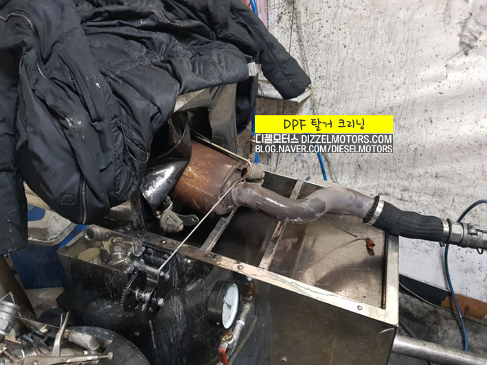 아우디Q7/주행중예열등,경고등점등-DPF탈거크리닝,BBN엔진카본크리닝