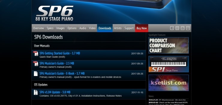 커즈와일 Kurzweil SP6 1.04 업데이트 방법 [USB] : 네이버 블로그