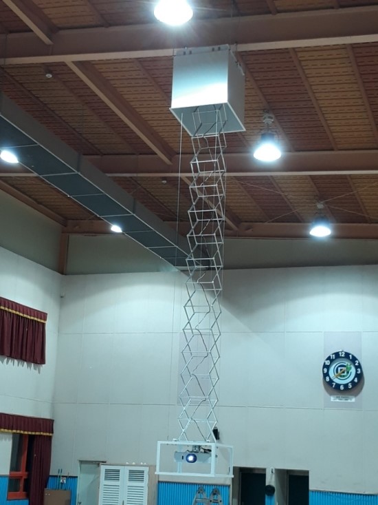 인천 중학교 대강당 엘리베이션 납품설치 인천 프로젝터 인천프로젝터 네이버 블로그