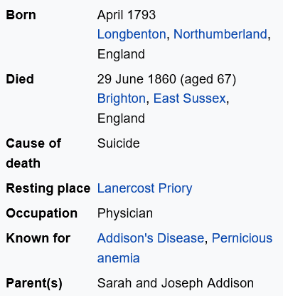 Thomas Addison(애디슨) : 네이버 블로그