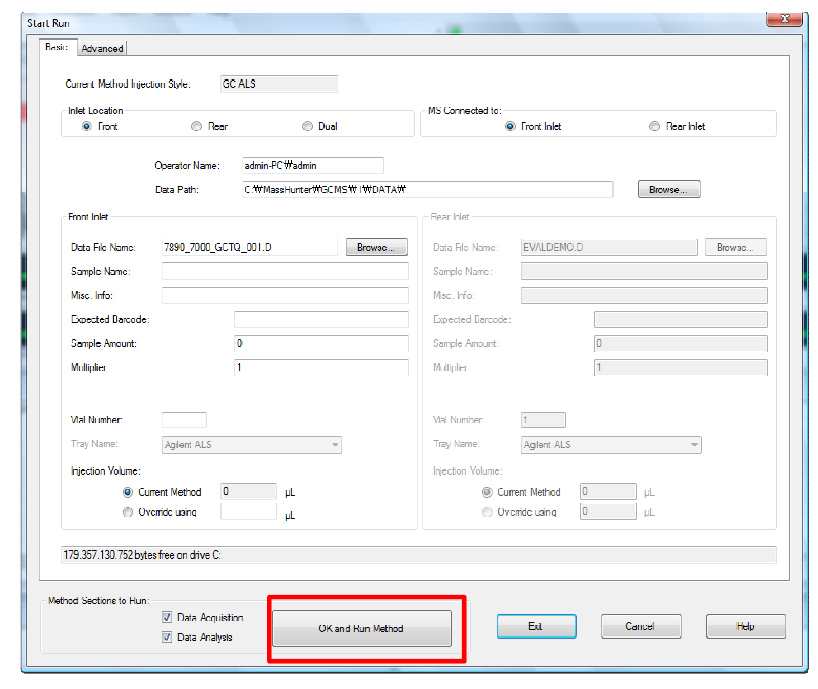 agilent GC/MS/MS 사용법 요약 2편(agilent gc/ms 한글 메뉴얼)_분석시작 후 : 네이버 블로그