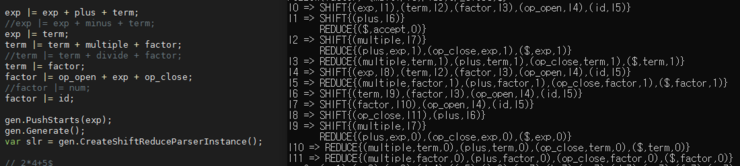 [C#] Simple LR Parser Generator 구현 : 네이버 블로그