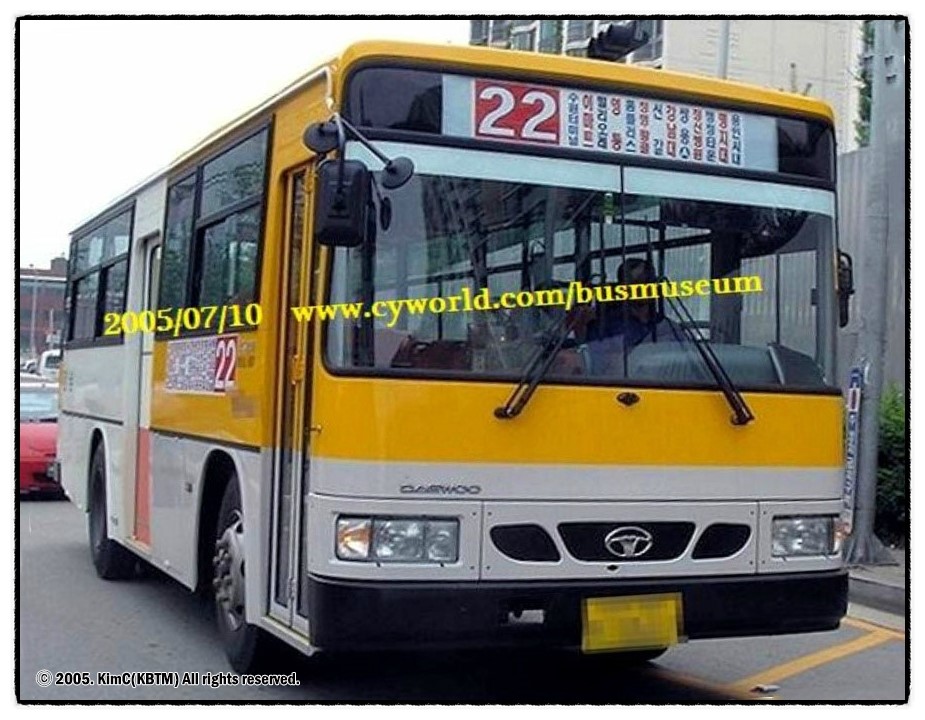 2005 용인/수원] 경남여객 22번 시내버스 (대우 ROYAL MIDI BS090/KBTM)』 : 네이버 블로그