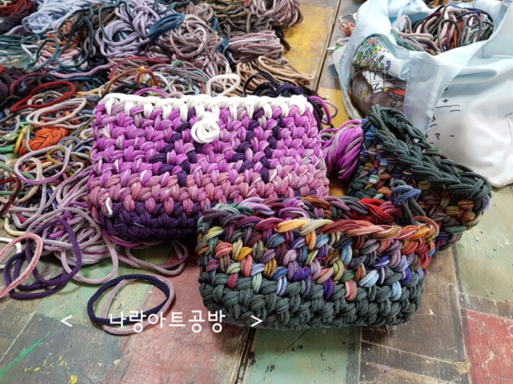 양말목공예 감성위빙아트센터 새활용양말목 공예 자격증 기초반 업사이클링 좋은 양말목 네이버 블로그