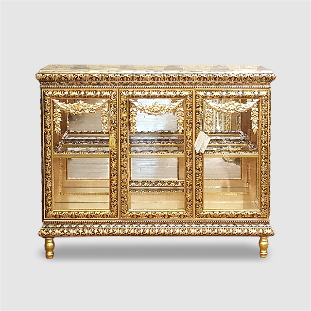 이태리 코르니치 금장 명화가구 낮은 양문장식장 V Festoni 임페리얼 Display Cabinet 엔틱골드 네이버 블로그
