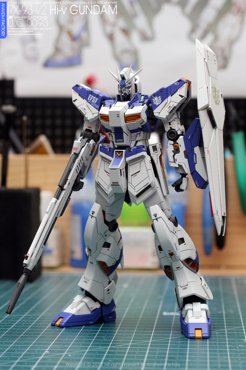 [Coming soon] "studio RECKLESS" 1:144 resin cast kit RX-93-ν2 HI-ν ...