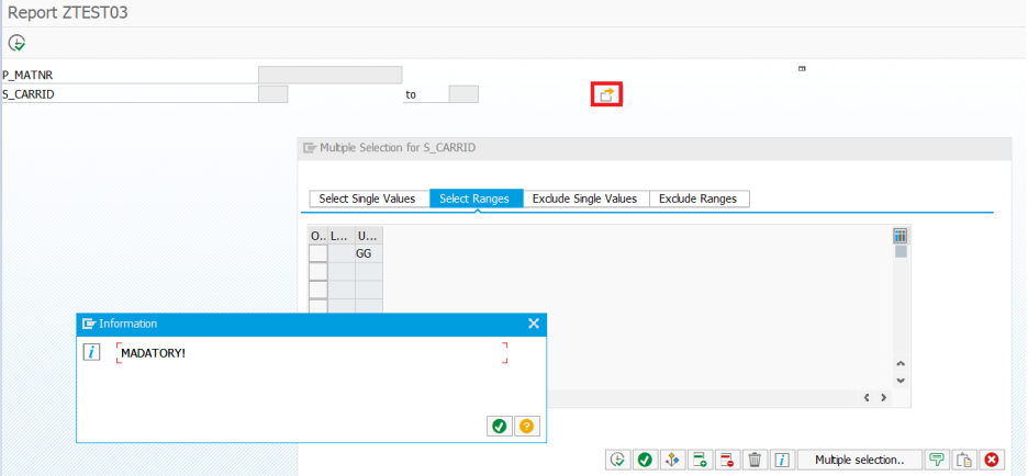 [SAP ABAP] AT SELECTION-SCREEN : 네이버 블로그