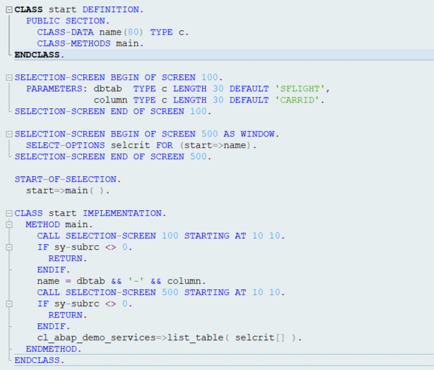 [SAP ABAP] SELECT-OPTIONS : 네이버 블로그