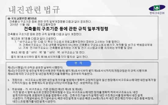 국내 내진설계 적용사례 방진스프링행거각종 설비배관 기계설비소방설비소방통신설비통신설비전기설비배관 내진 면진설계 및 내진