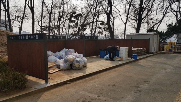 경희대학교 국제캠퍼스 제2기숙사동 재활용쓰레기분리수거장 재활용분리수거장 설치공사 소개해드립니다 네이버 블로그