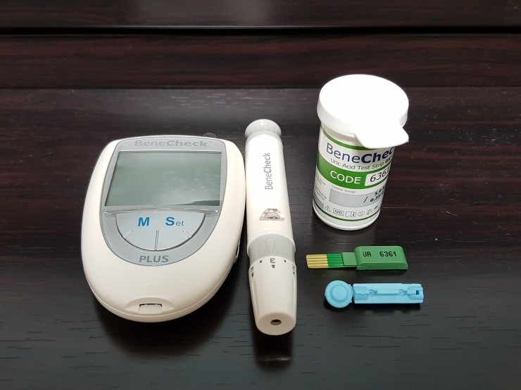 베네첵 측정기(Benecheck Plus) 사용방법 - 혈당/요산/콜레스테롤 : 네이버 블로그