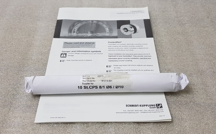 SCHMIDT CONTROLFLEX COUPLING (사진참조 CPS 8.1) 슈미트 콘트롤플렉스 카플링, SCHMIDT ...