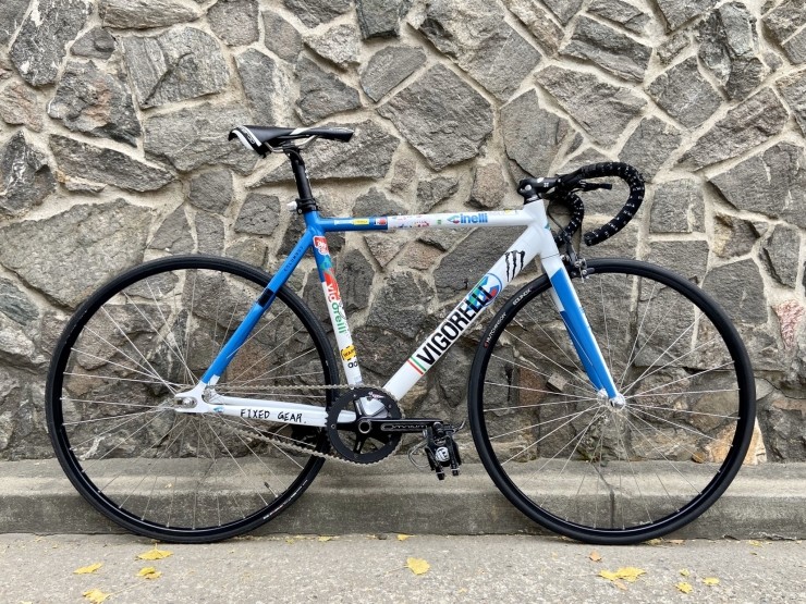 치넬리 비고렐리 프레임셋 에이치 플러스 손 TB14 림 시마노 듀라에이스 트랙 허브 휠셋 스램 옴니움 스기노 젠 트랙 크랭크셋 3T 컴포넌트 커스텀 픽시 바이크 리뷰 ...