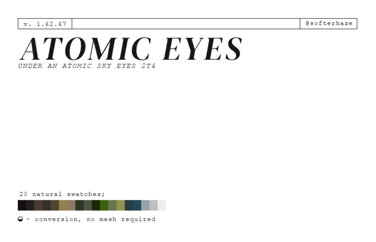 [심즈4] softerhaze atomic eyes 2t4 - ND : 네이버 블로그